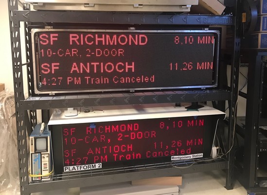 BART's new features on platform signs will debut system-wide Labor Day ...