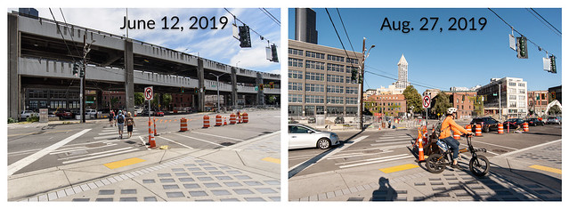 Before-and-after photos of Seattle waterfront as Alaskan Way Viaduct ...