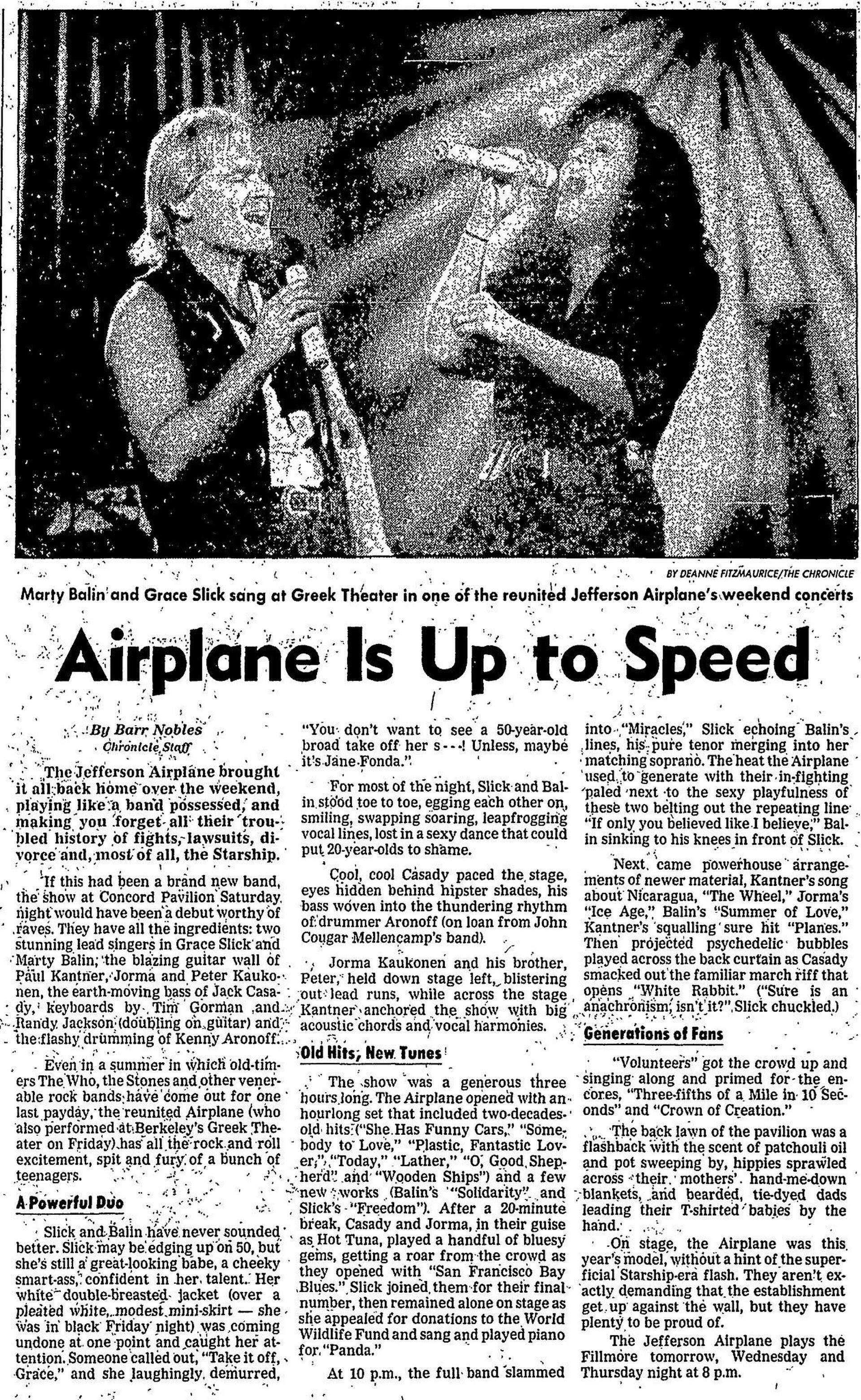 When Jefferson Airplane’s 1980s reunion concerts rocked the Bay Area
