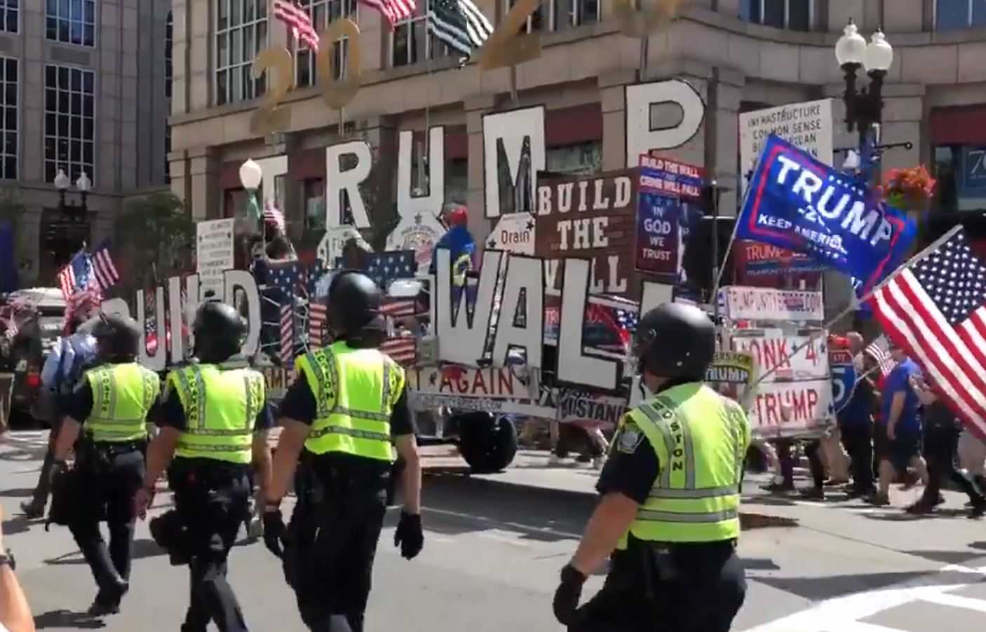 'Straight pride' parade draws marchers, protesters