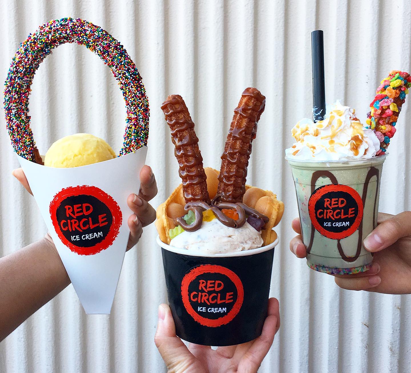 Red Circle Ice Cream is bringing its whimsical looped-churro desserts ...
