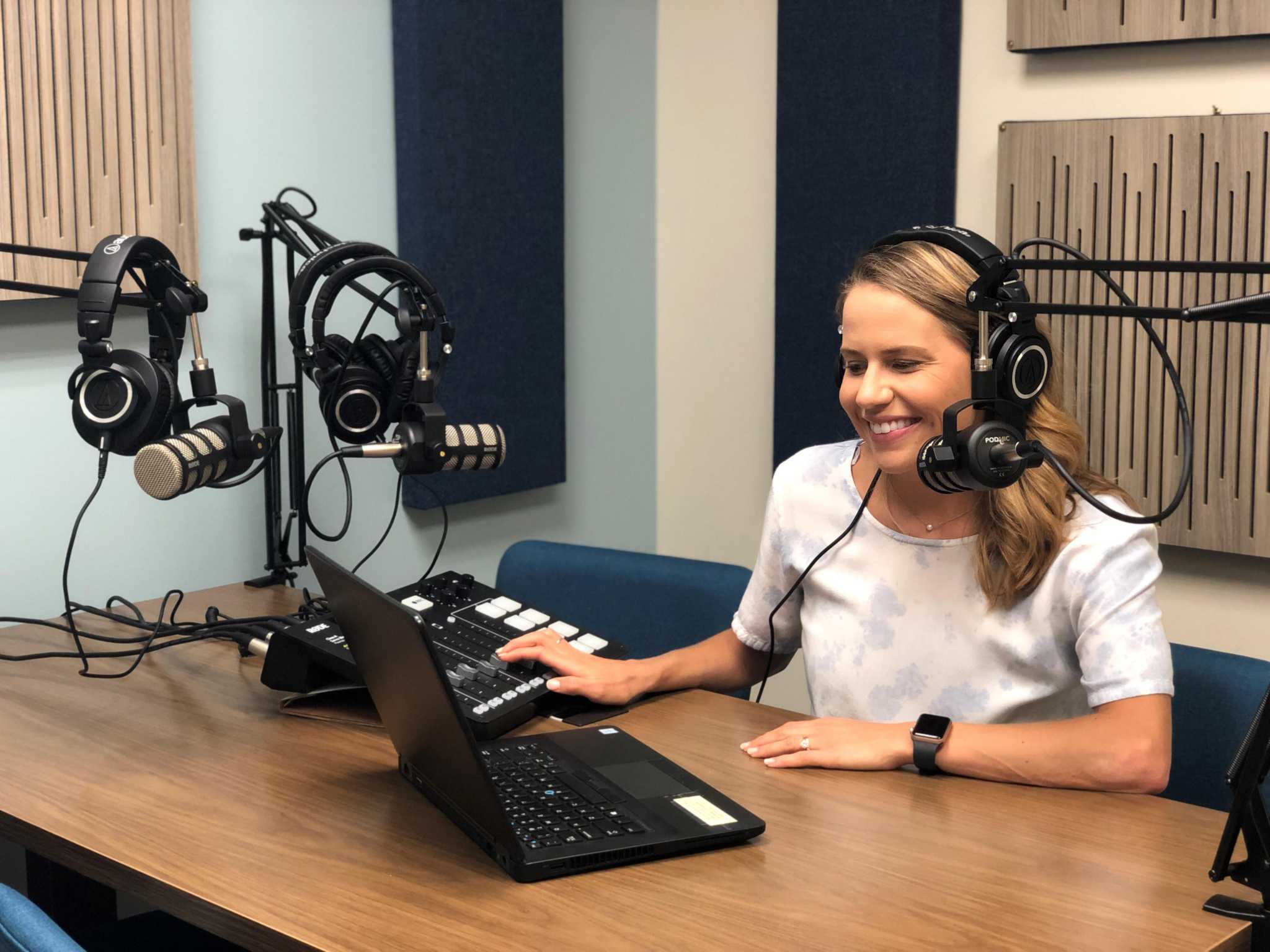 New podcast recording booth comes to The Work Well in Cy-Fair