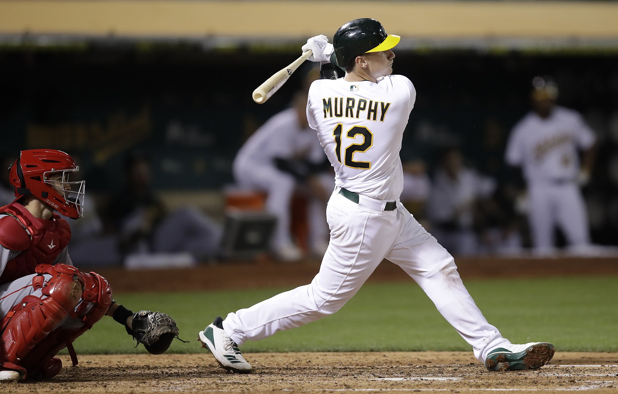 Sean Murphy homers in MLB debut as A’s shut out Angels
