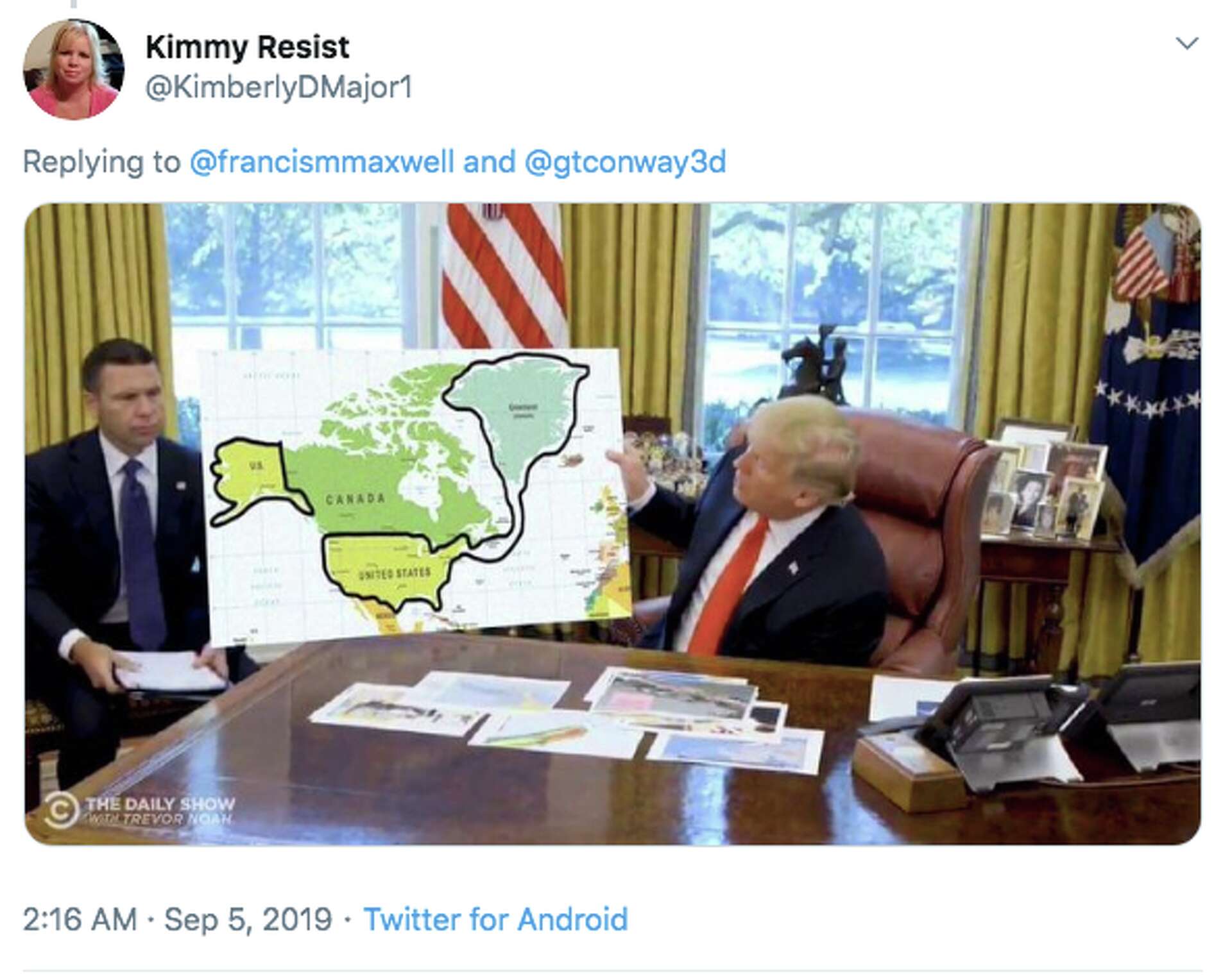 Trump blasted by memes after showing altered Hurricane Dorian map