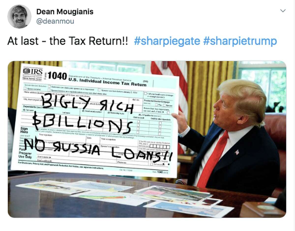 Trump blasted by memes after showing altered Hurricane Dorian map