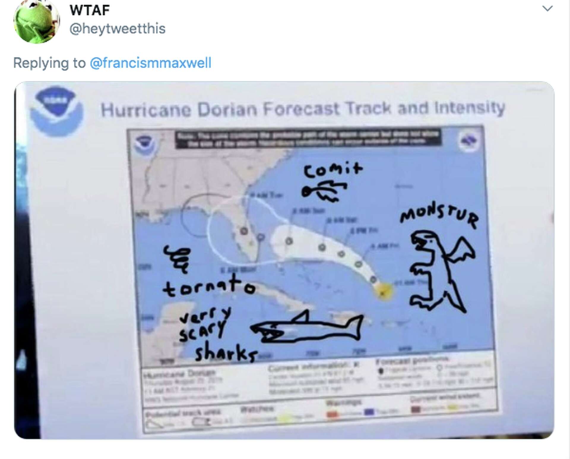 FARK.com: (13618362) The "cone of uncertainty" will be a little more ...