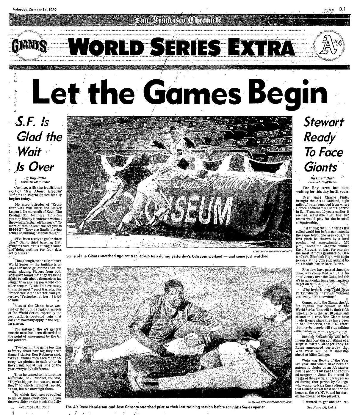 1989 World Series photos found: Giants, A’s and a quake’s shake