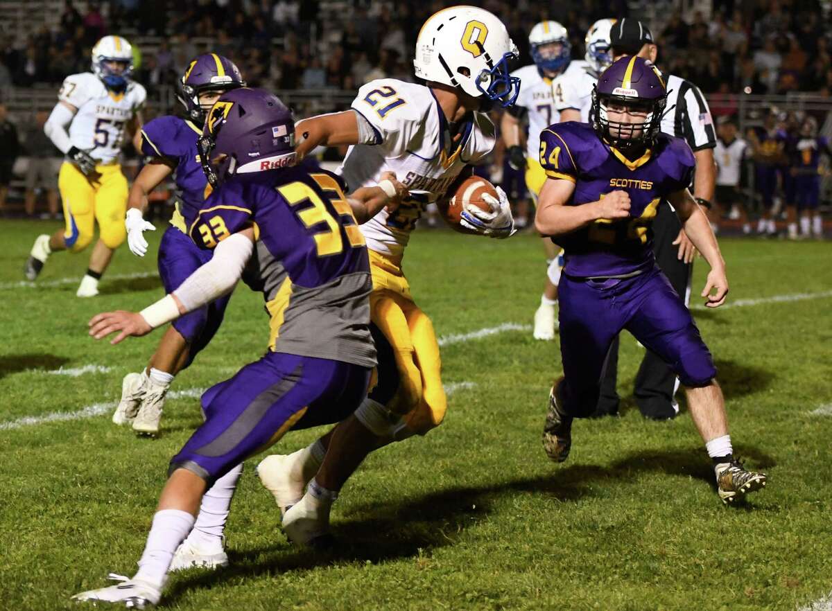 Key play helps Queensbury football hold off Ballston Spa