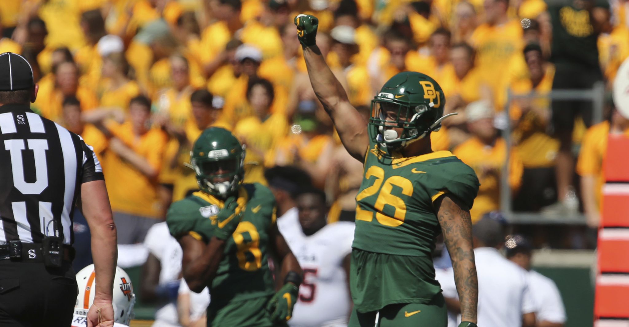 Denzel Mims has 3 TD catches as Baylor beats UTSA