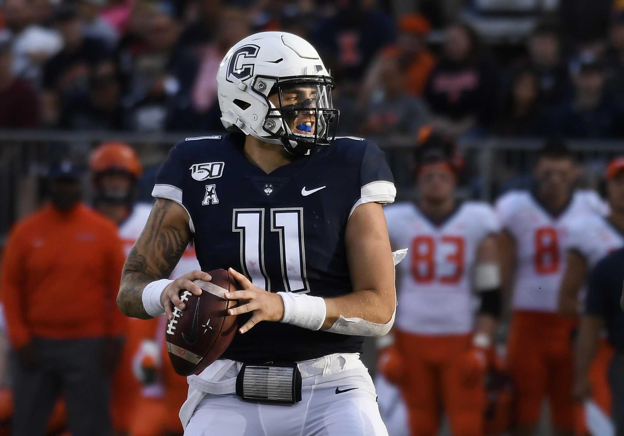 In defeat, rebuilding UConn football team appears to have found its ...