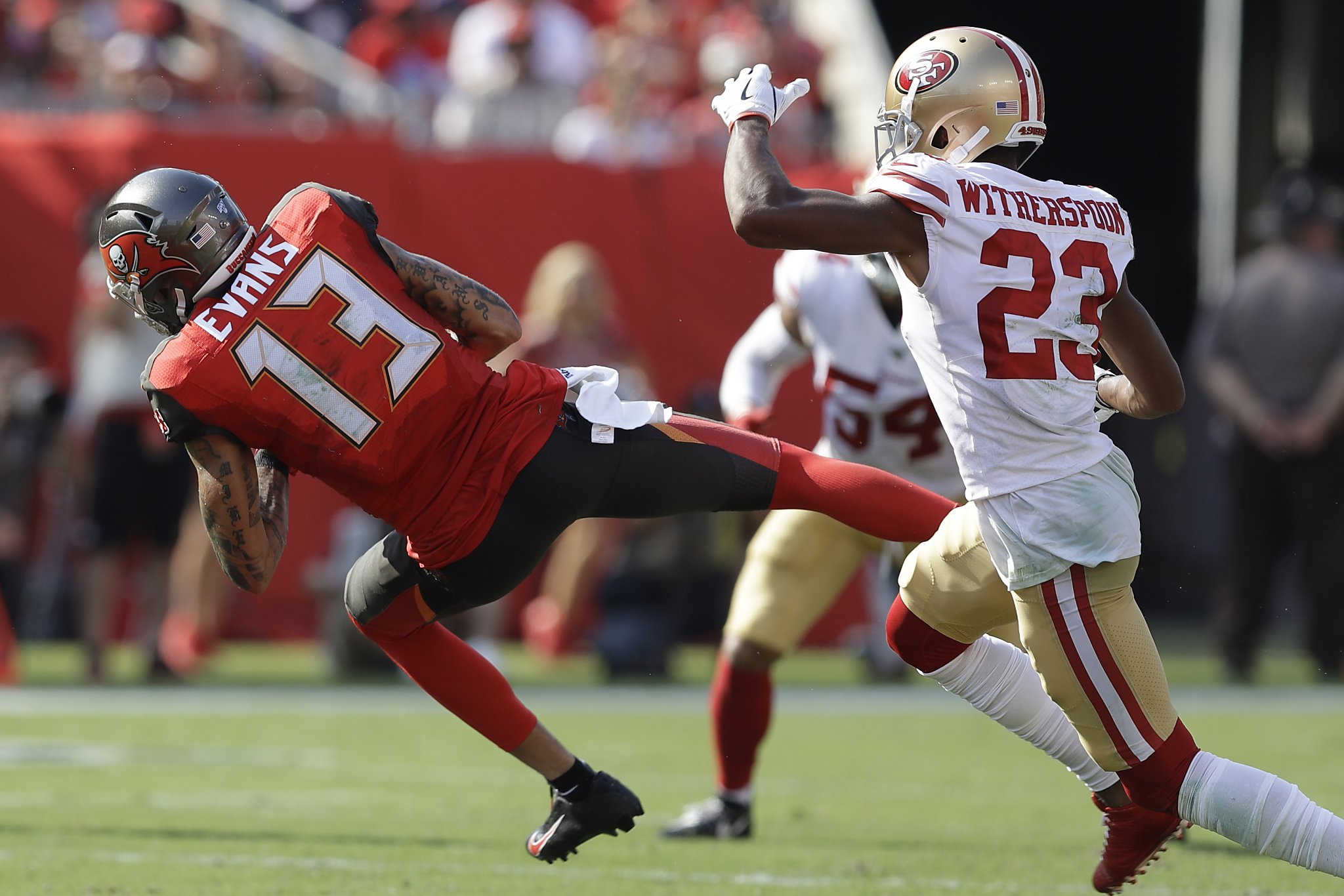 Mike Evans to 49ers’ Ahkello Witherspoon: Did you know our offense?