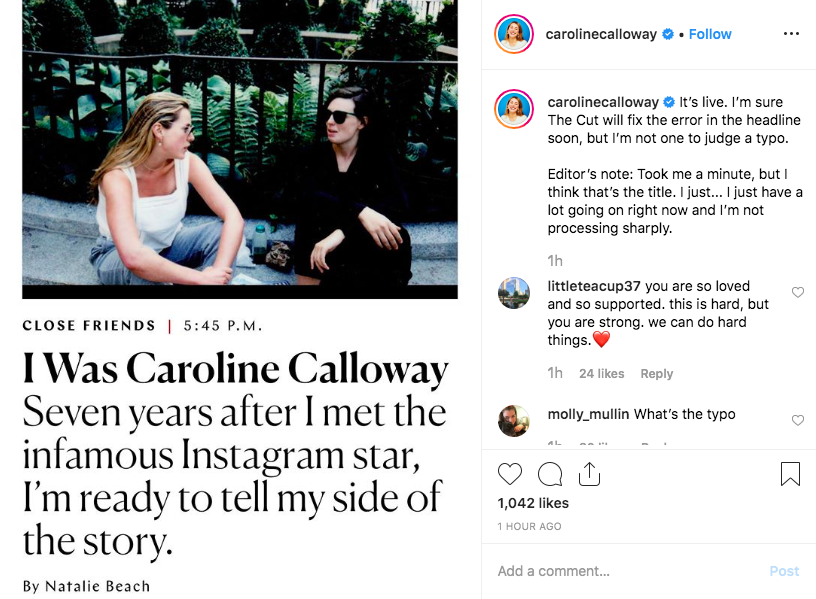 Caroline Calloway: New Haven woman revealed to ghostwrite for Instagram ...