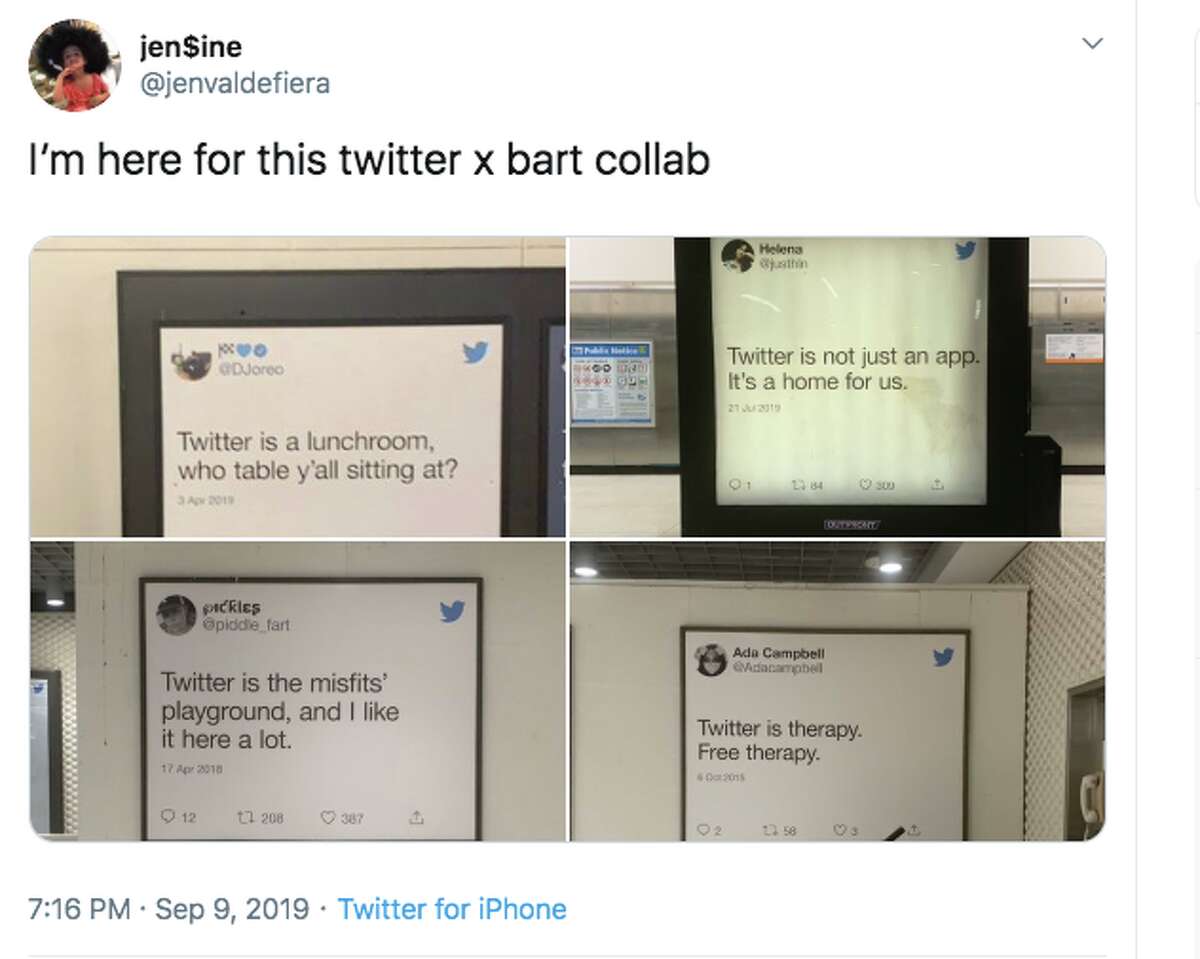 People react to new Twitter ad campaign on BART