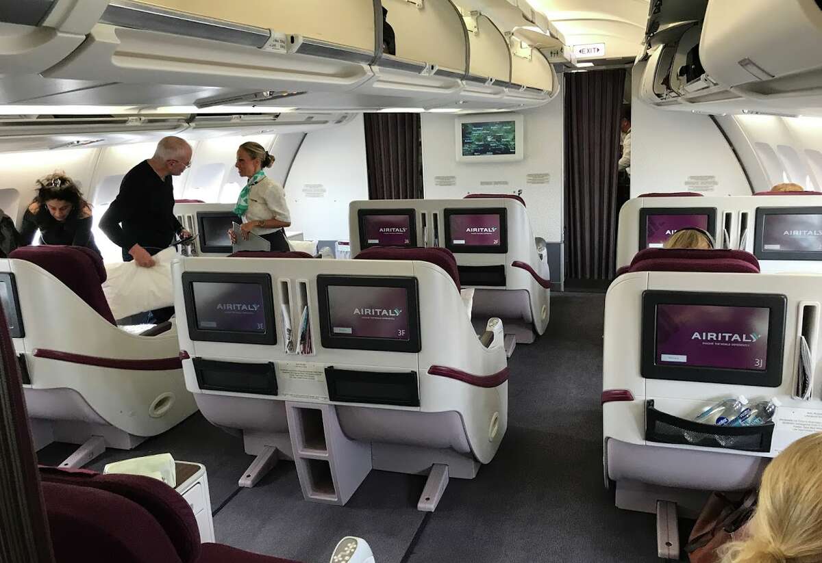 Flying Air Italy back to SFO (PHOTOS)