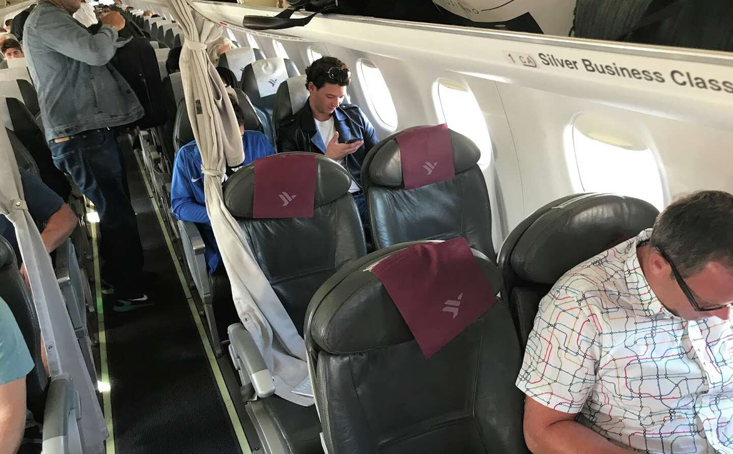 Flying Air Italy back to SFO (PHOTOS)