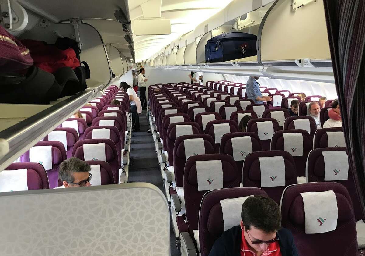 Flying Air Italy back to SFO (PHOTOS)
