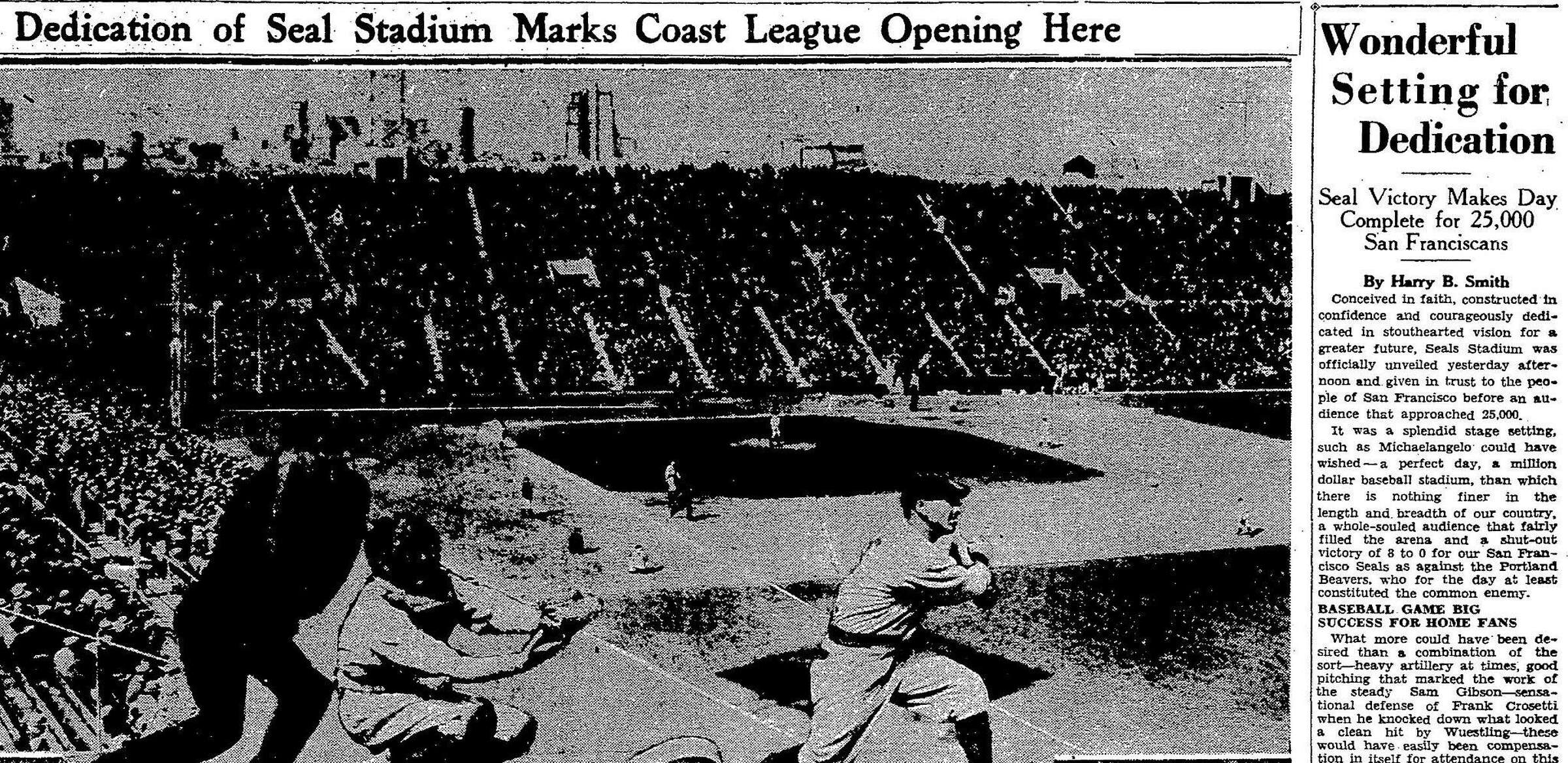 Seals Stadium: When SF’s first big-thrills ballpark faced the wrecking ball