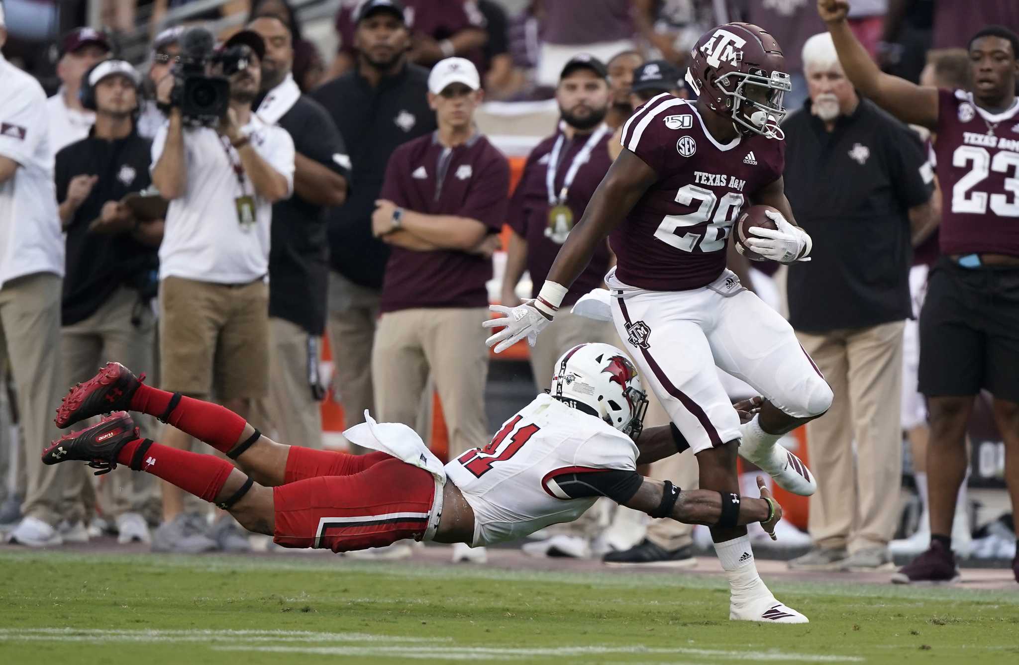 Running on empty? Aggies' backs suddenly in short supply