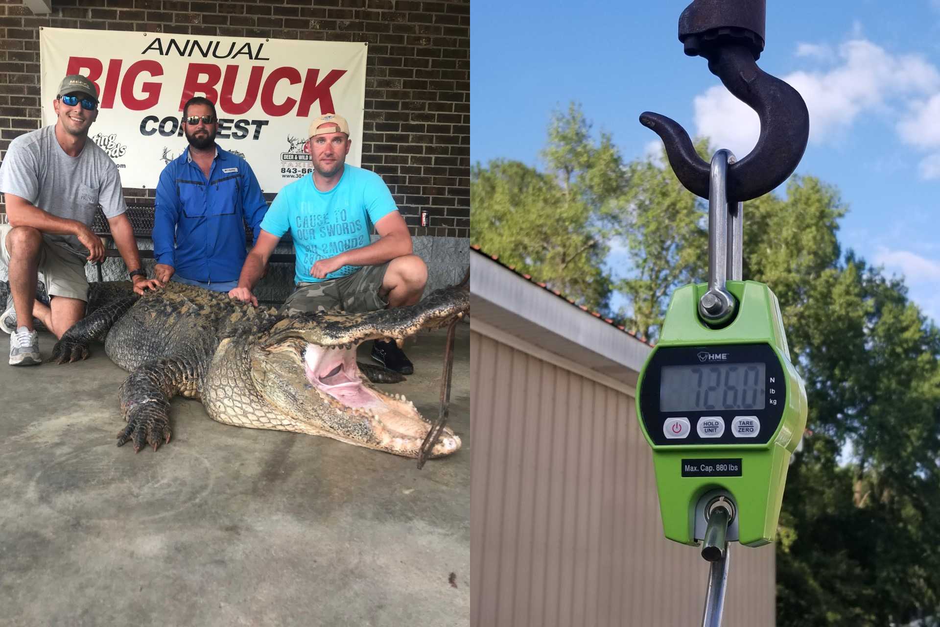 Group of hunters goes viral with picture of 12-foot, 700-pound alligator