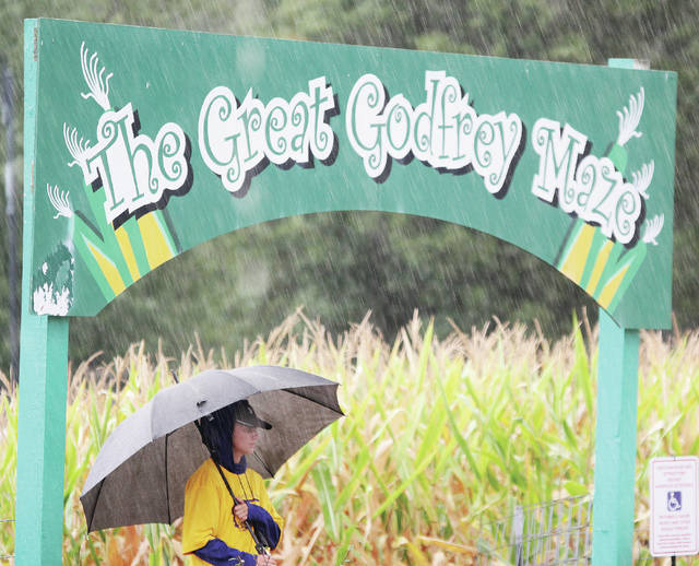 Rain mars corn maze opening
