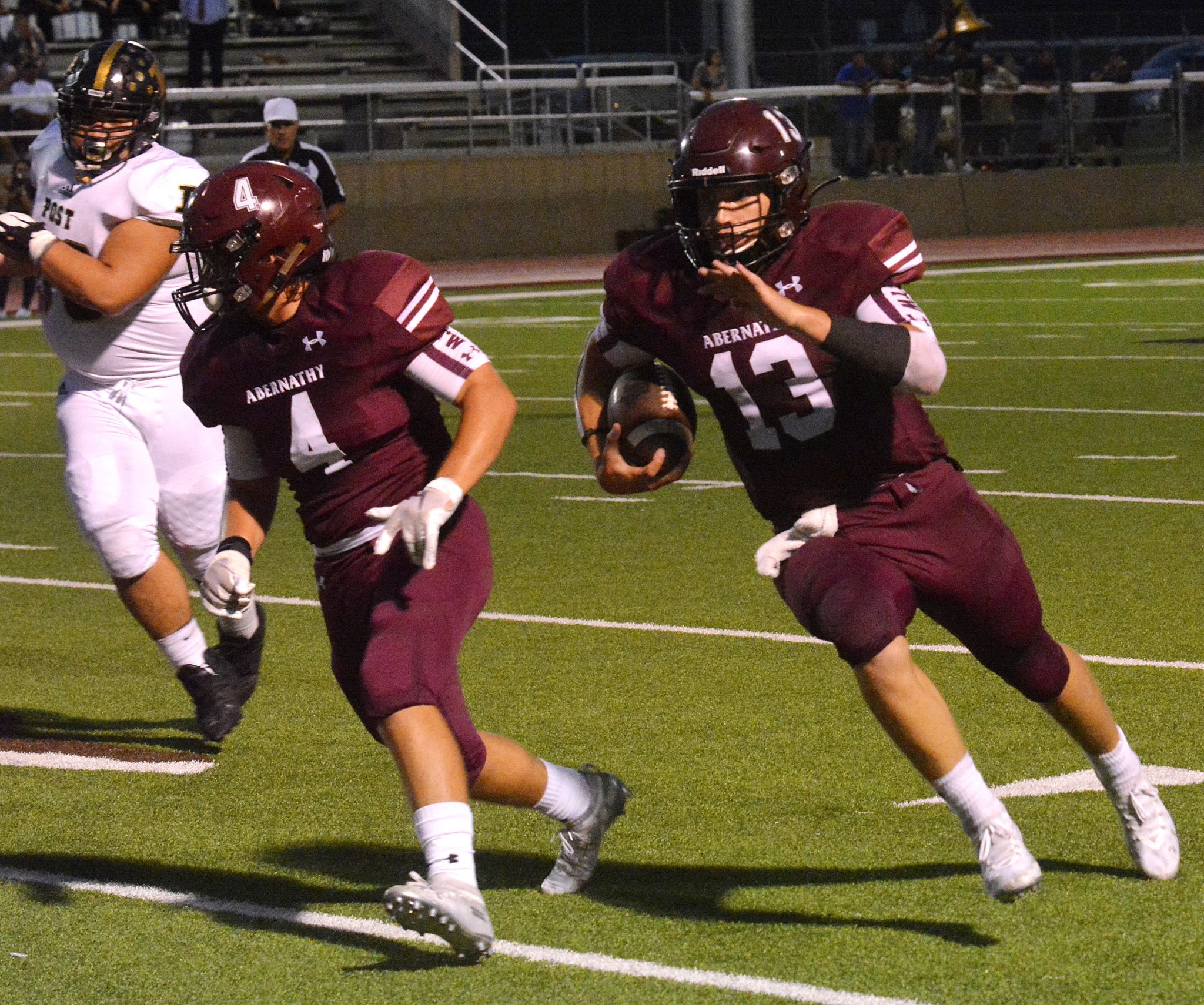 Post upends #4 Abernathy in shortened contest