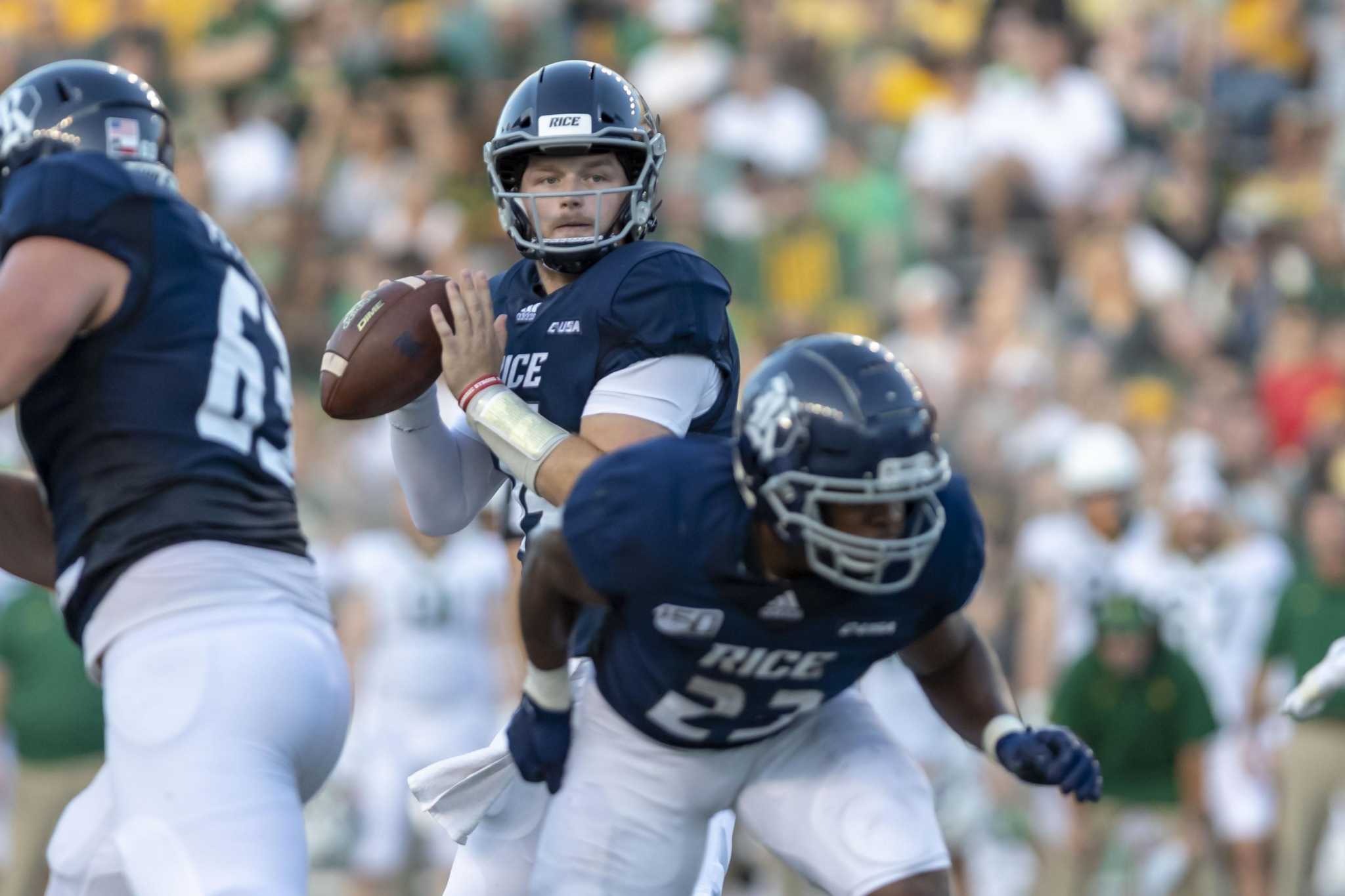 Rice offense falters in bid to upset Baylor
