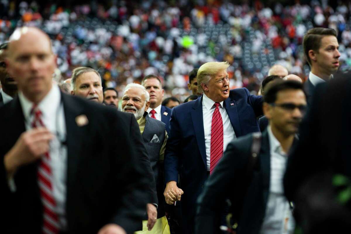 Modi, Trump and protesters converge on Houston’s NRG Stadium