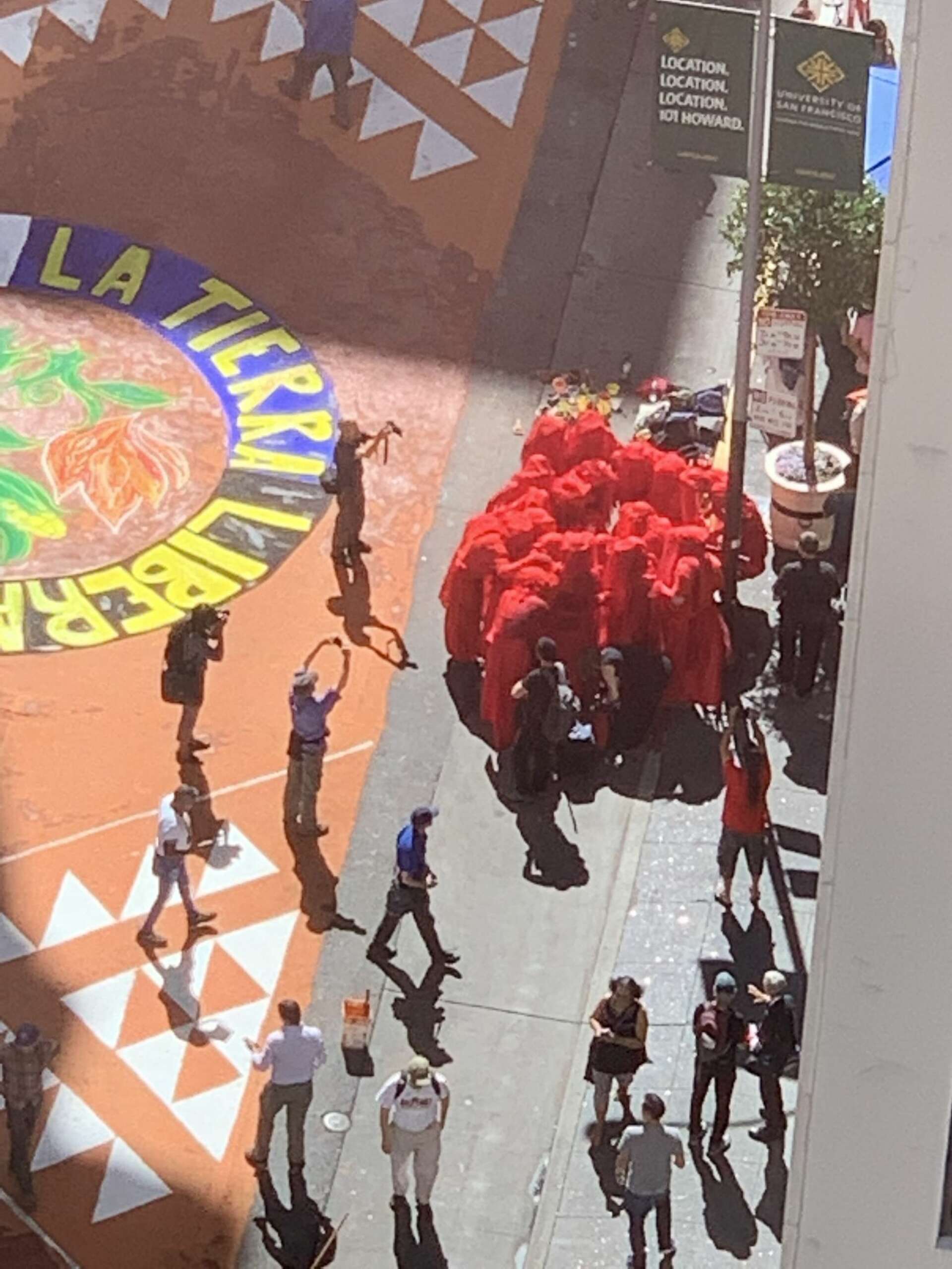 'It's spectacular': Climate activists paint stunning mural on two ...