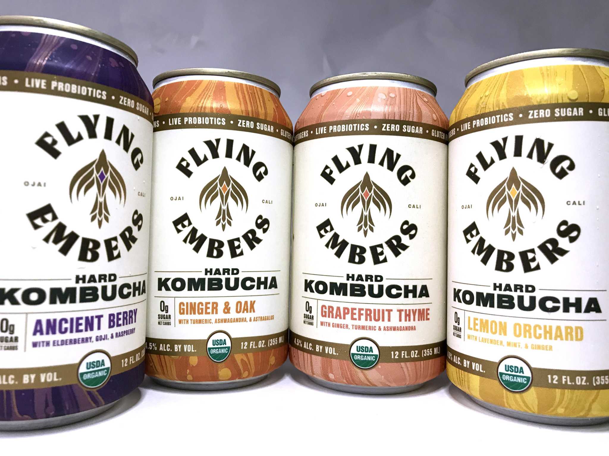 Kombucha meets booze in new spiked sipper by Flying Embers