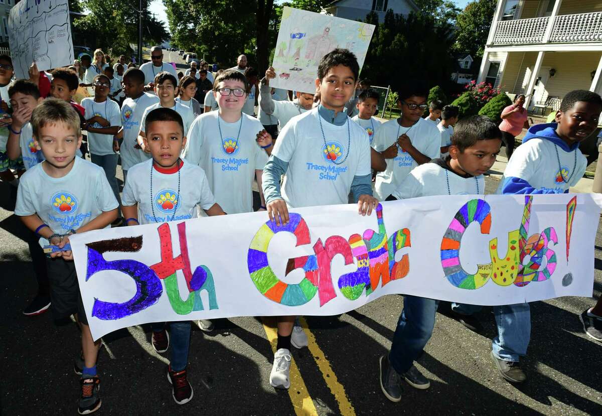 Norwalk’s Tracey school community celebrates accolades