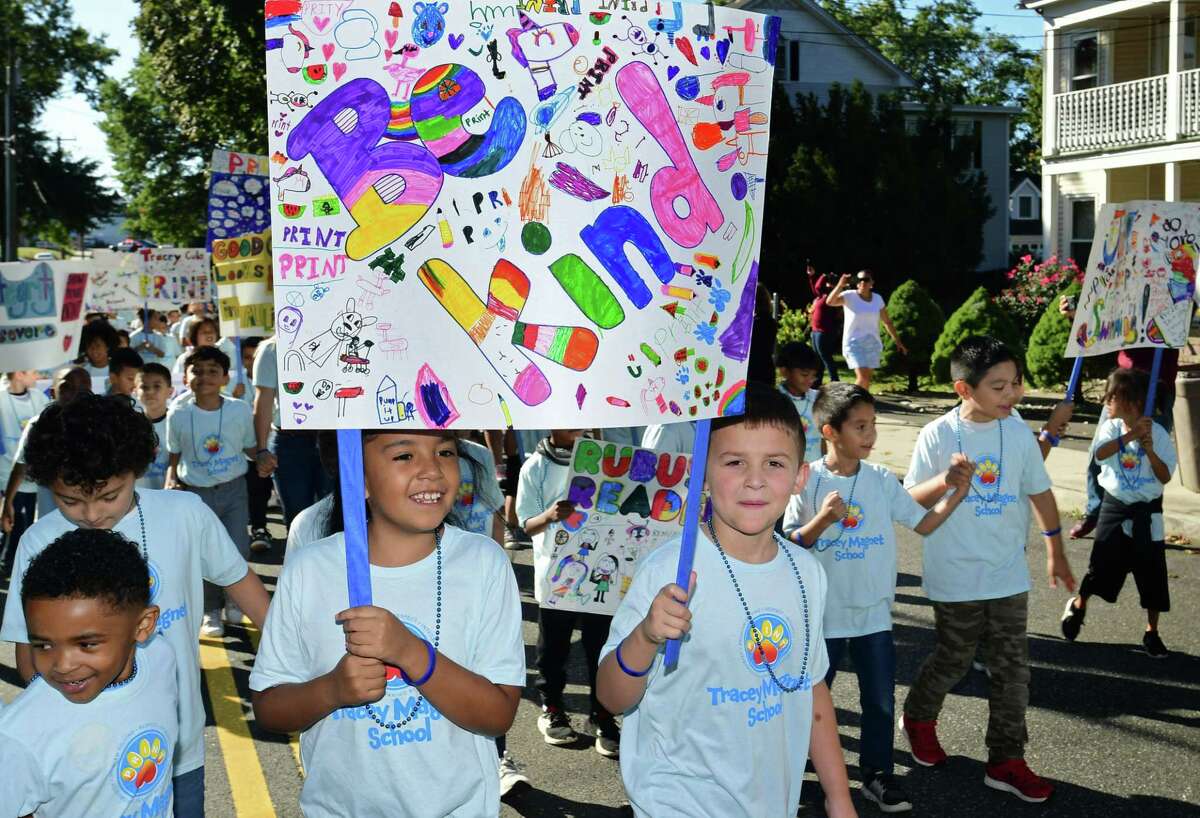 Norwalk’s Tracey school community celebrates accolades