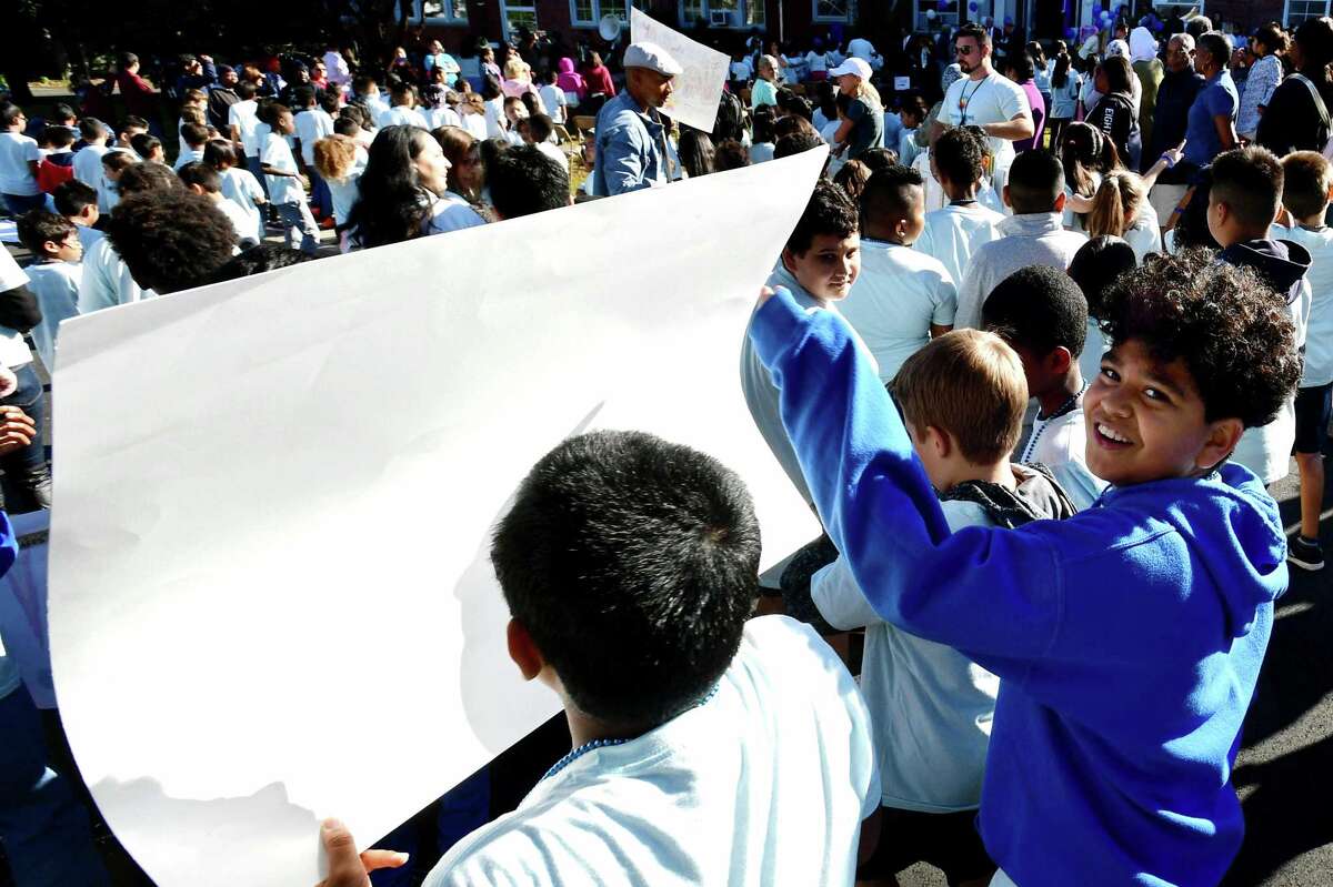 Norwalk’s Tracey school community celebrates accolades