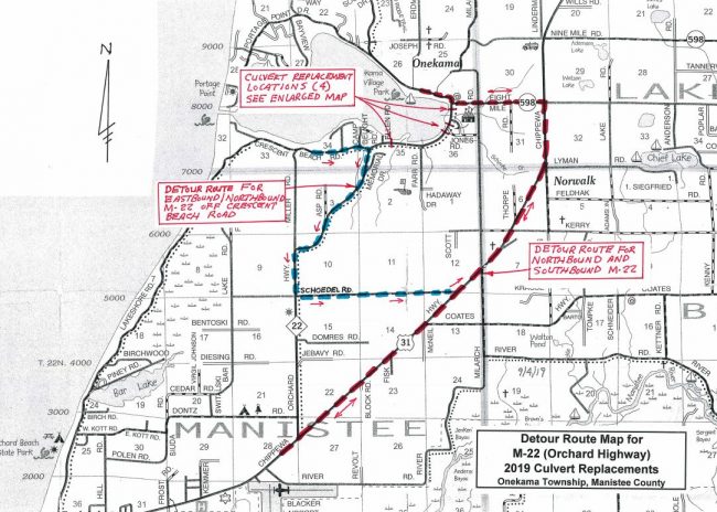 Road commission to begin work on M-22 culverts
