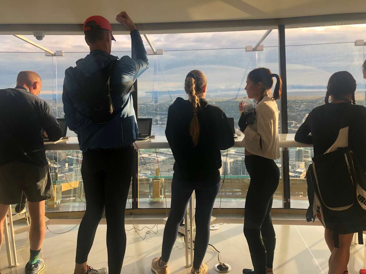 'One step at a time': Pushing through the Space Needle's 832 steps to ...