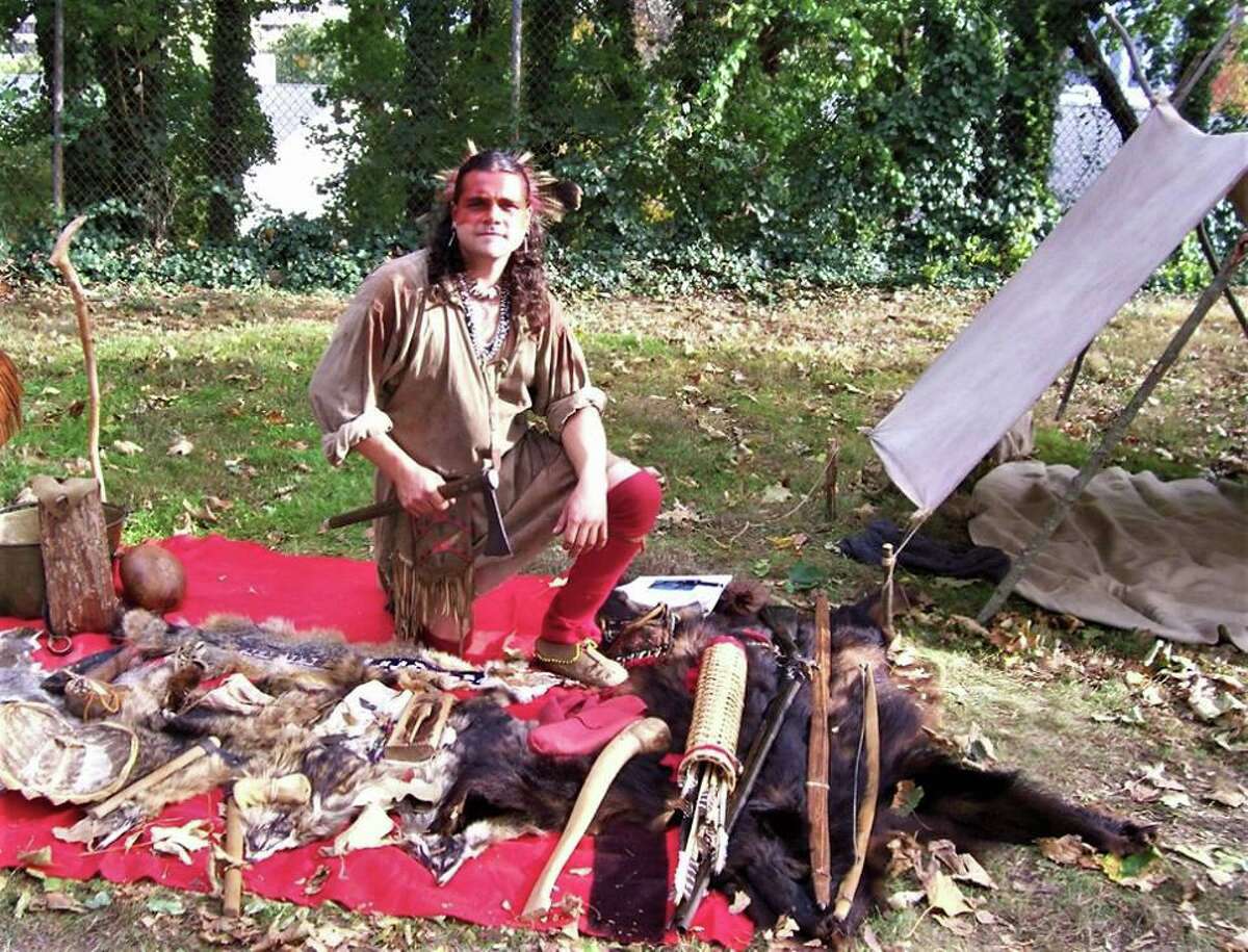 Native American living history family program in Norwalk