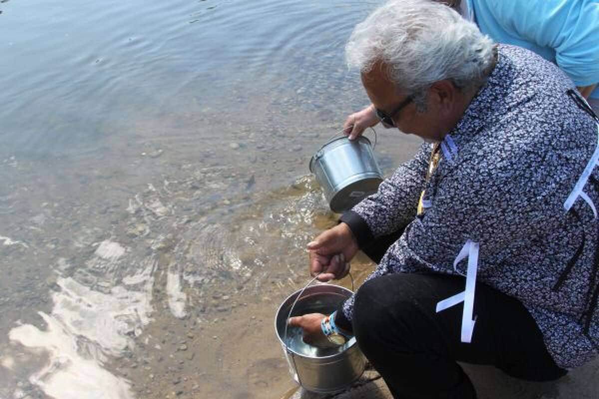 Into the wild: LRBOI celebrates third largest sturgeon release to date