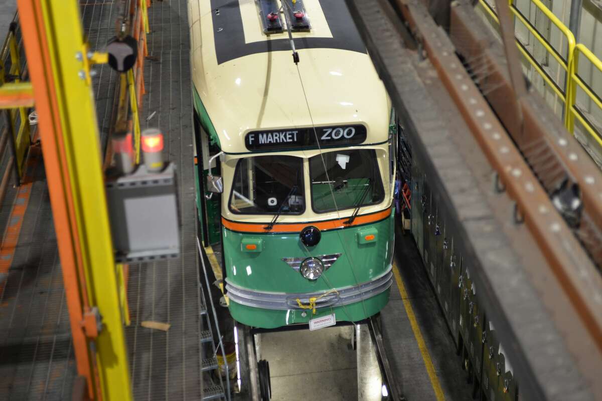 Inside the SF streetcar yard that's closed to the public