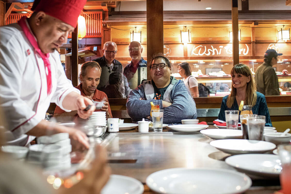 My dinner with three sumo wrestlers at Benihana in San Francisco