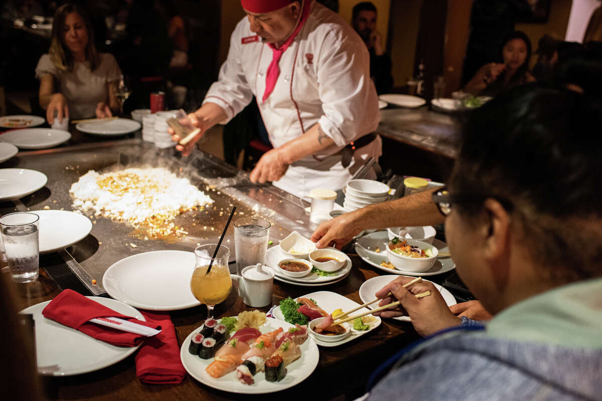 My dinner with three sumo wrestlers at Benihana in San Francisco