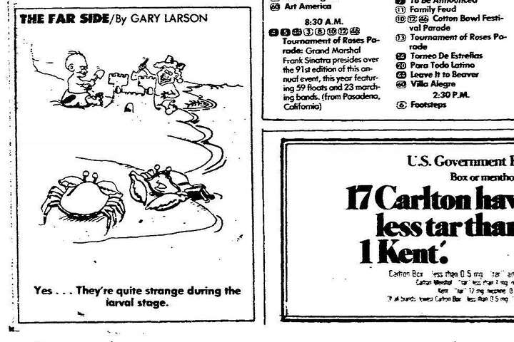 We found Gary Larson’s first Far Side comic (he was funny from Day 1)