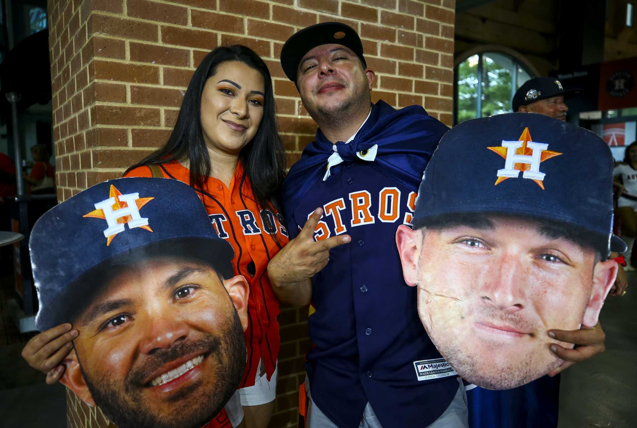 Astros fans party at the ballpark for Game 2 of ALDS