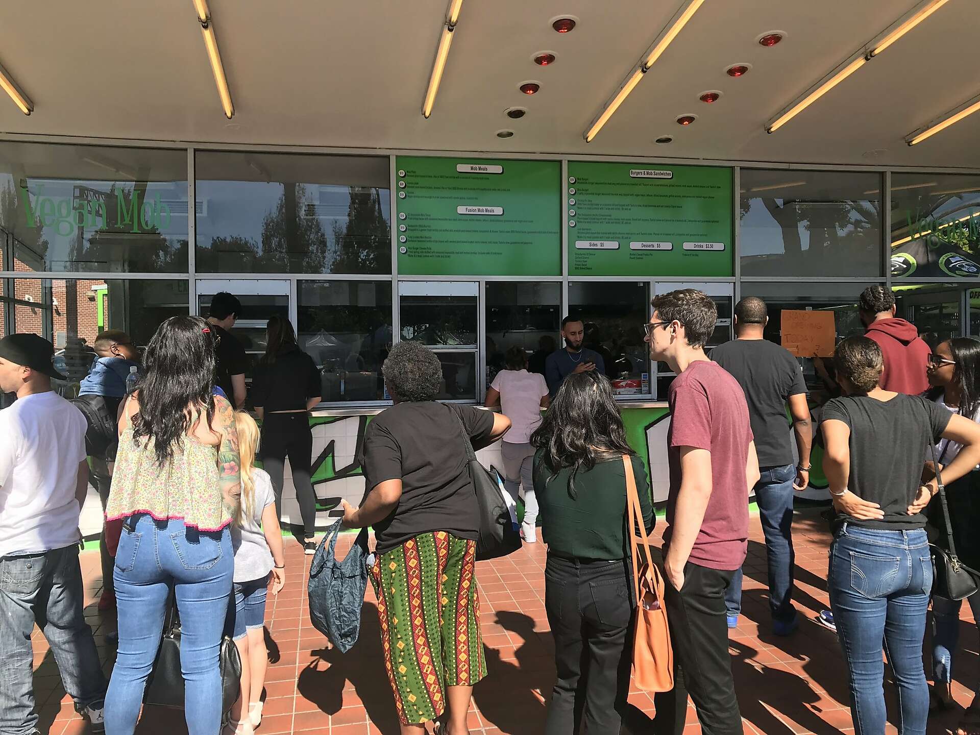 Vegan Mob re-opens in Oakland after selling out of food on opening day