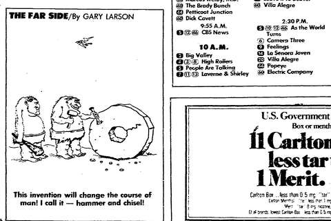 We found Gary Larson’s first Far Side comic (he was funny from Day 1)