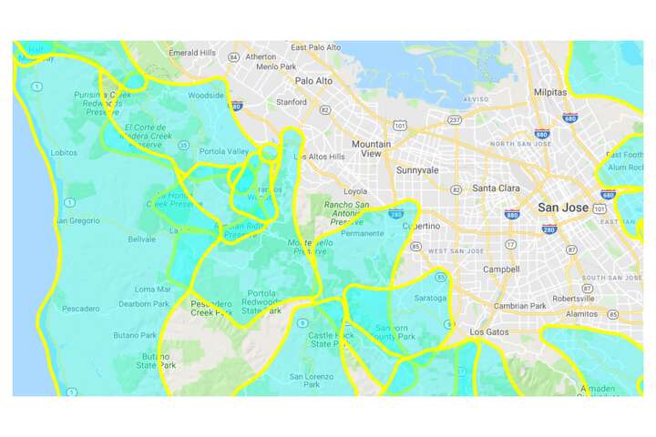 Map shows neighborhoods impacted by PG&E power shutoffs