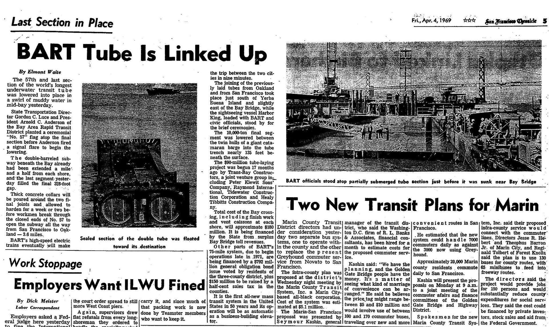 Walking through BART’s Transbay Tube: The story of a once-in-a-lifetime ...