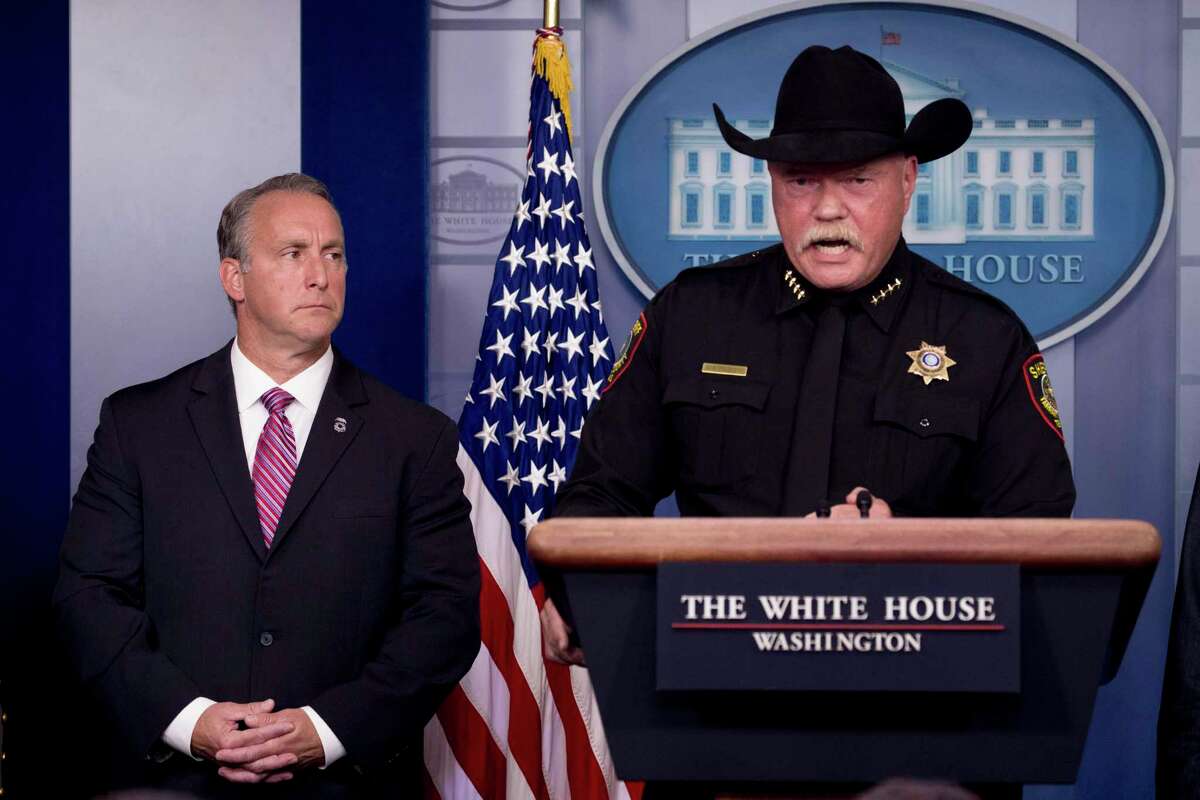 Texas sheriff speaking at White House calls migrants in his jail ...