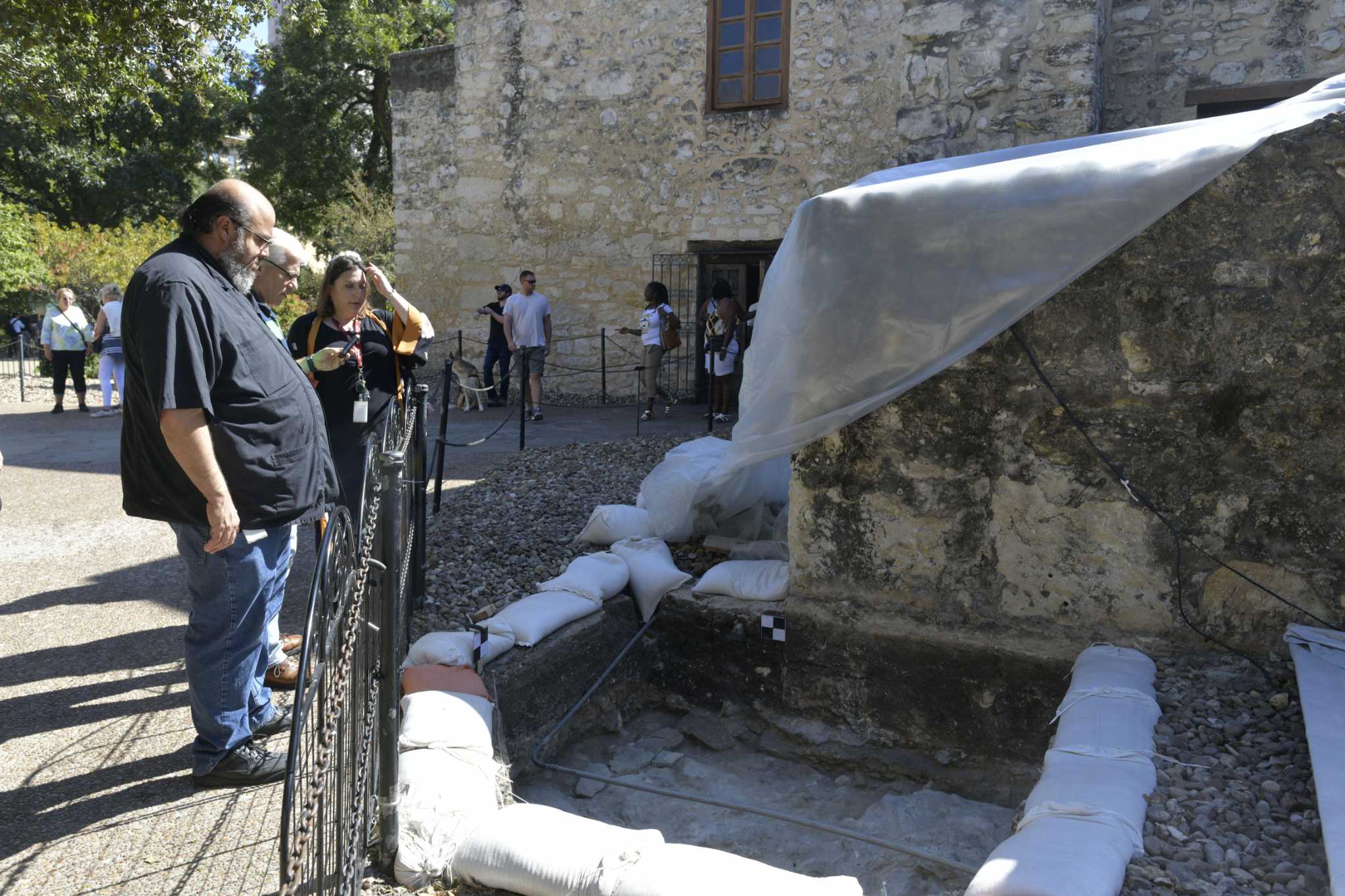 Bone fragments unearthed during Alamo excavation