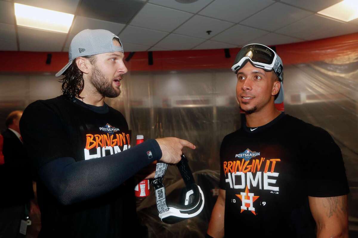 Inside the Astros' ALDS clubhouse celebration
