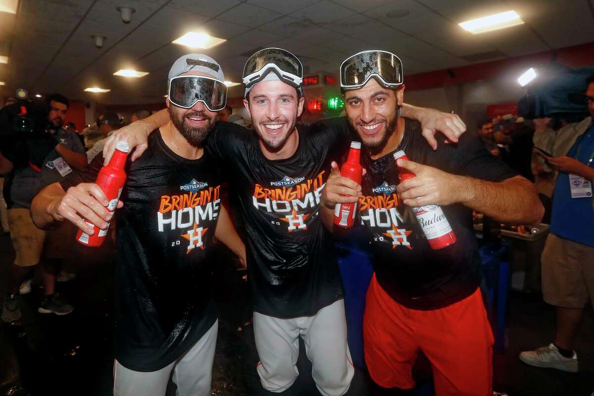 Inside the Astros' ALDS clubhouse celebration