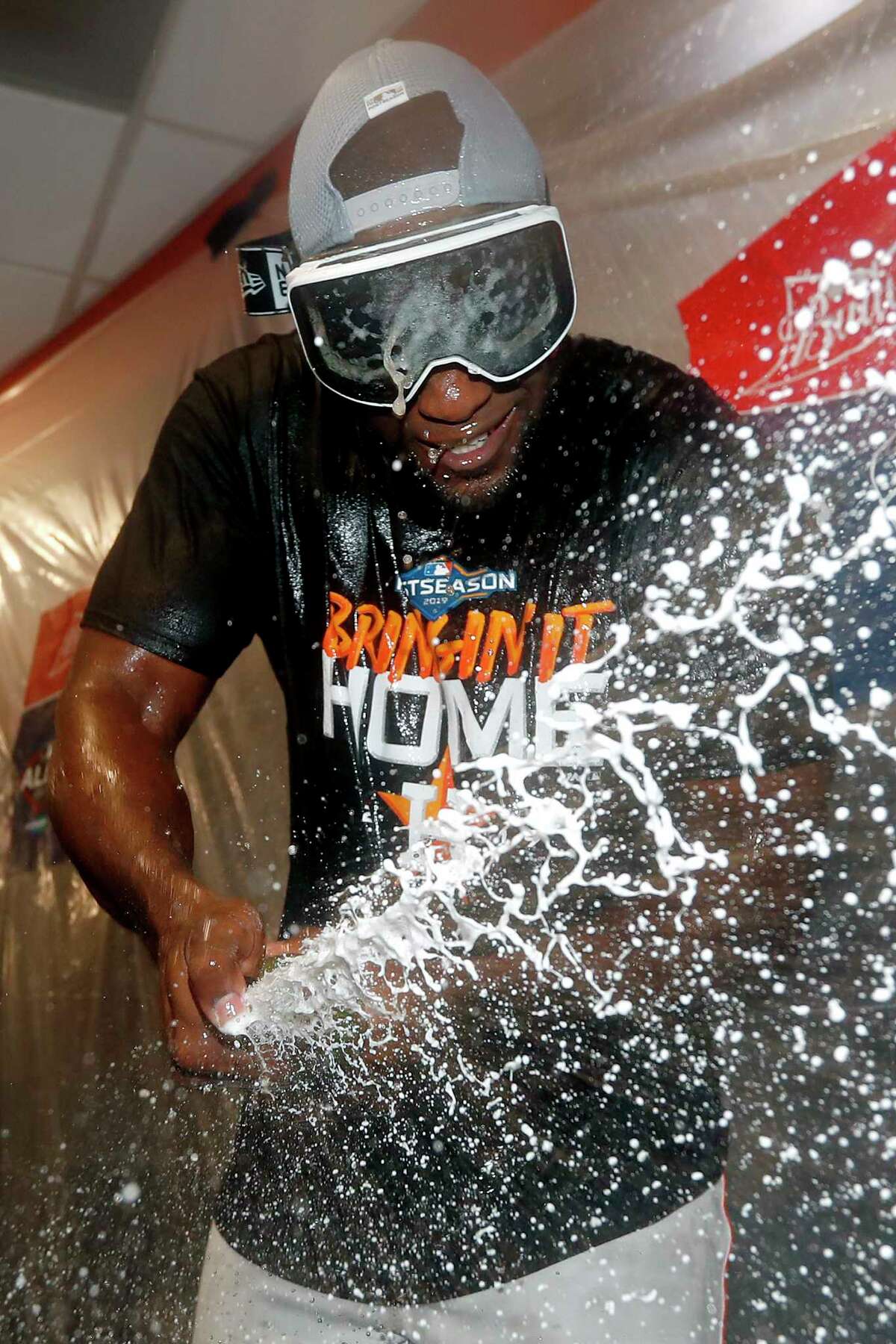 Inside the Astros' ALDS clubhouse celebration